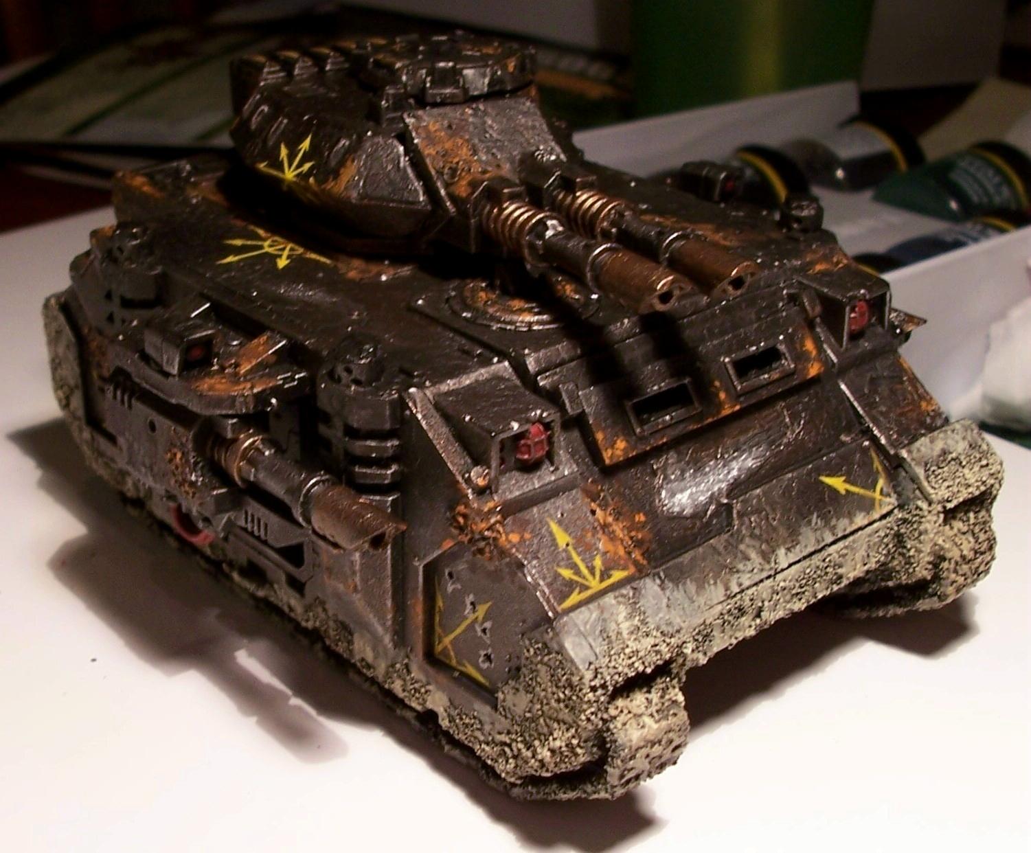 Chaos, Chaos Space Marines, Predator, Restored, Steel Legion, Warhammer ...